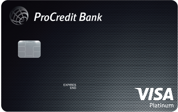 Card Visa Debit Classic și Platinum - Persoane fizice - ProCredit Bank